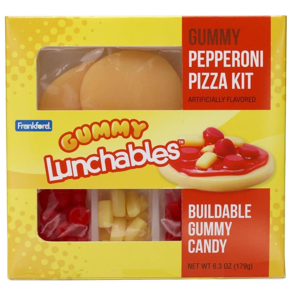 Kraft Gummy Lunchables Pizza Candy | Ham & Cheese Deli